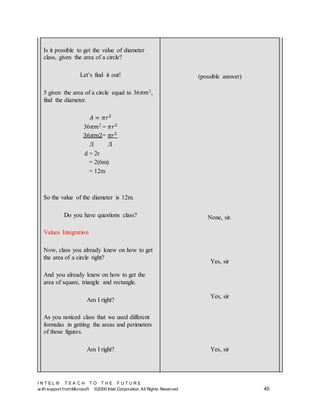 Unit plan- Measurement of Geometric figures eltonjohnembodo@yahoo.com ...
