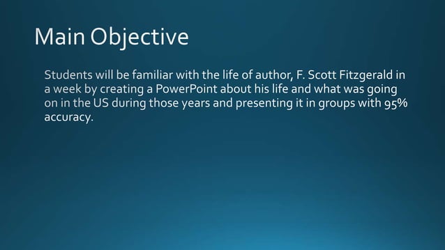 F. Scott Fitzgerald Unit Plan | PPTX