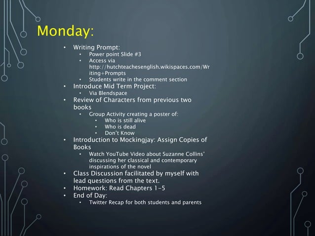 Unit Plan Hunger Games | PPT