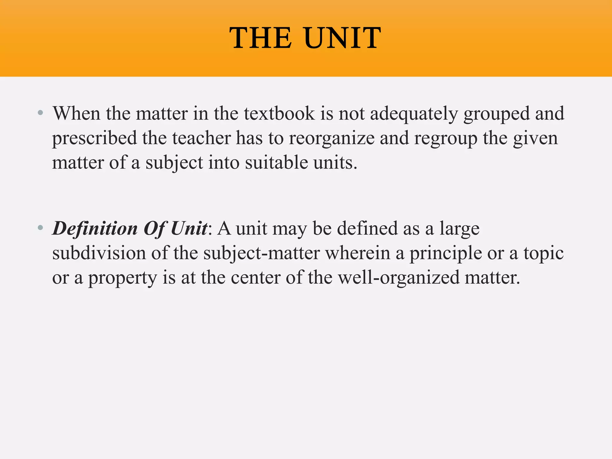 Unit planning and unit test | PPTX