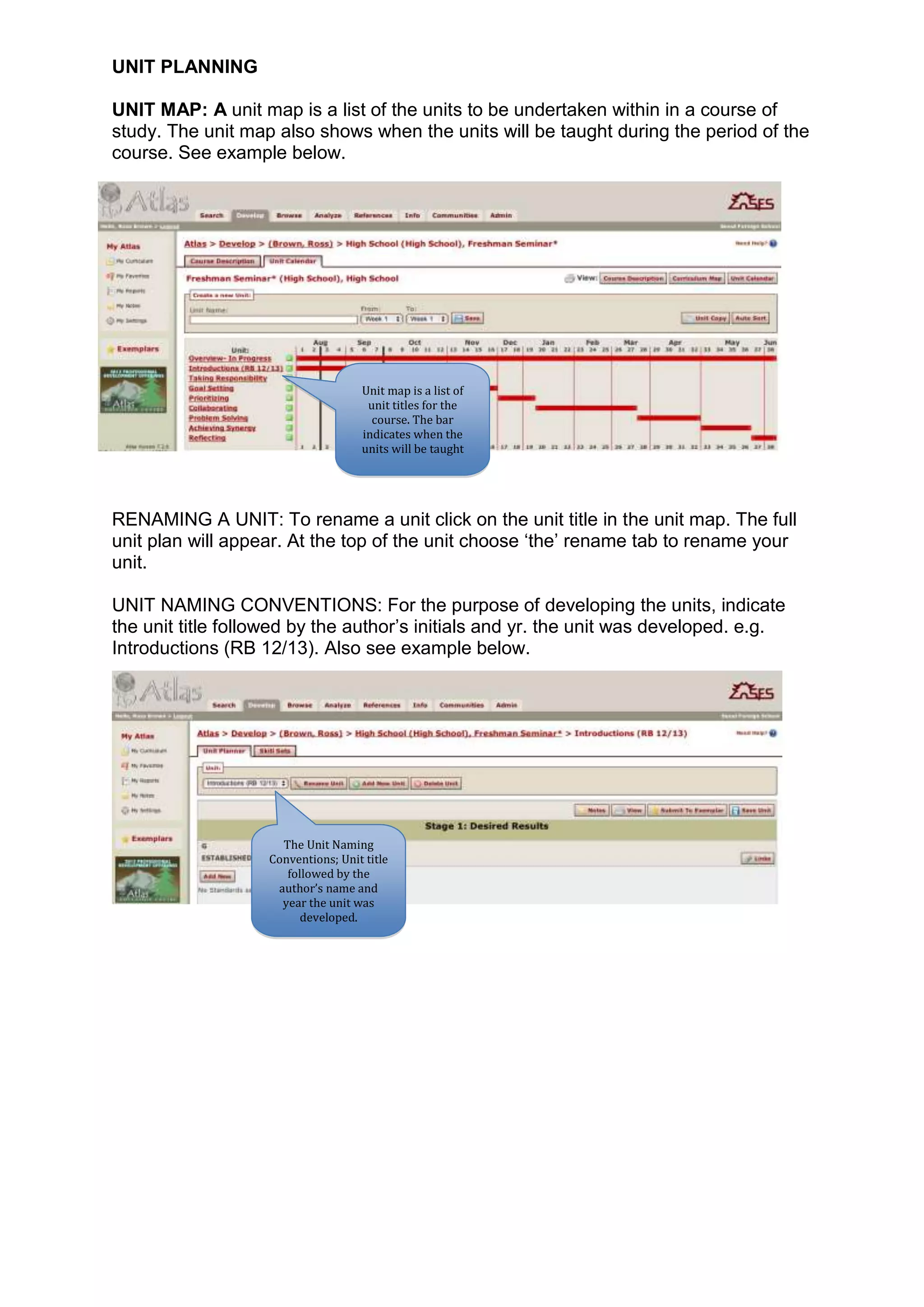 Unit planning unit naming convention | DOCX