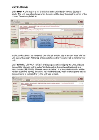Unit planning unit naming process & convention | PDF