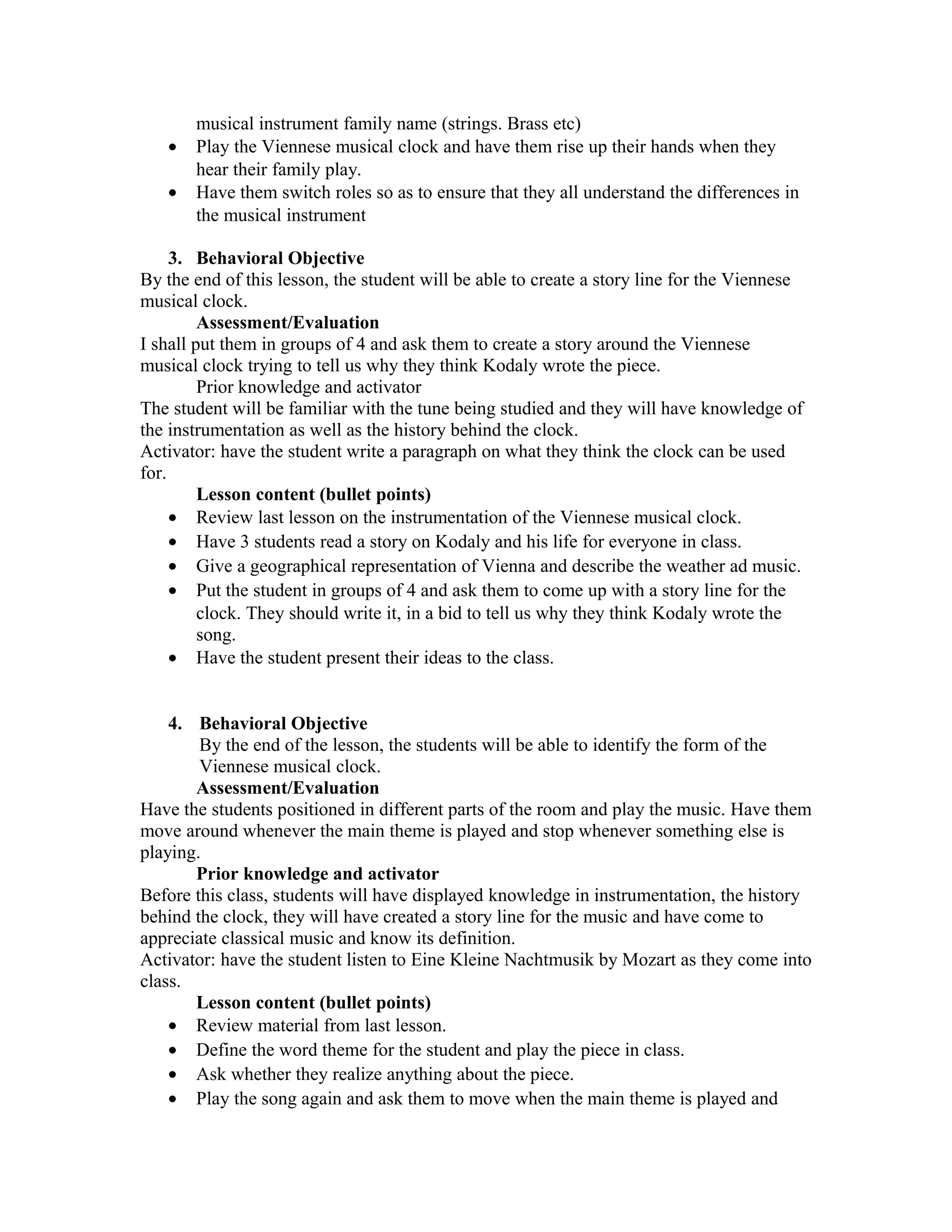 Unit plan outline | DOC