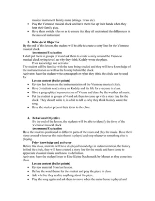 Unit plan outline | PDF