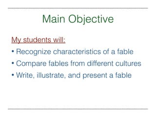 Fables Unit Plan Power Point | PPT