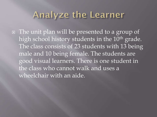 Unit plan powerpoint | PPTX