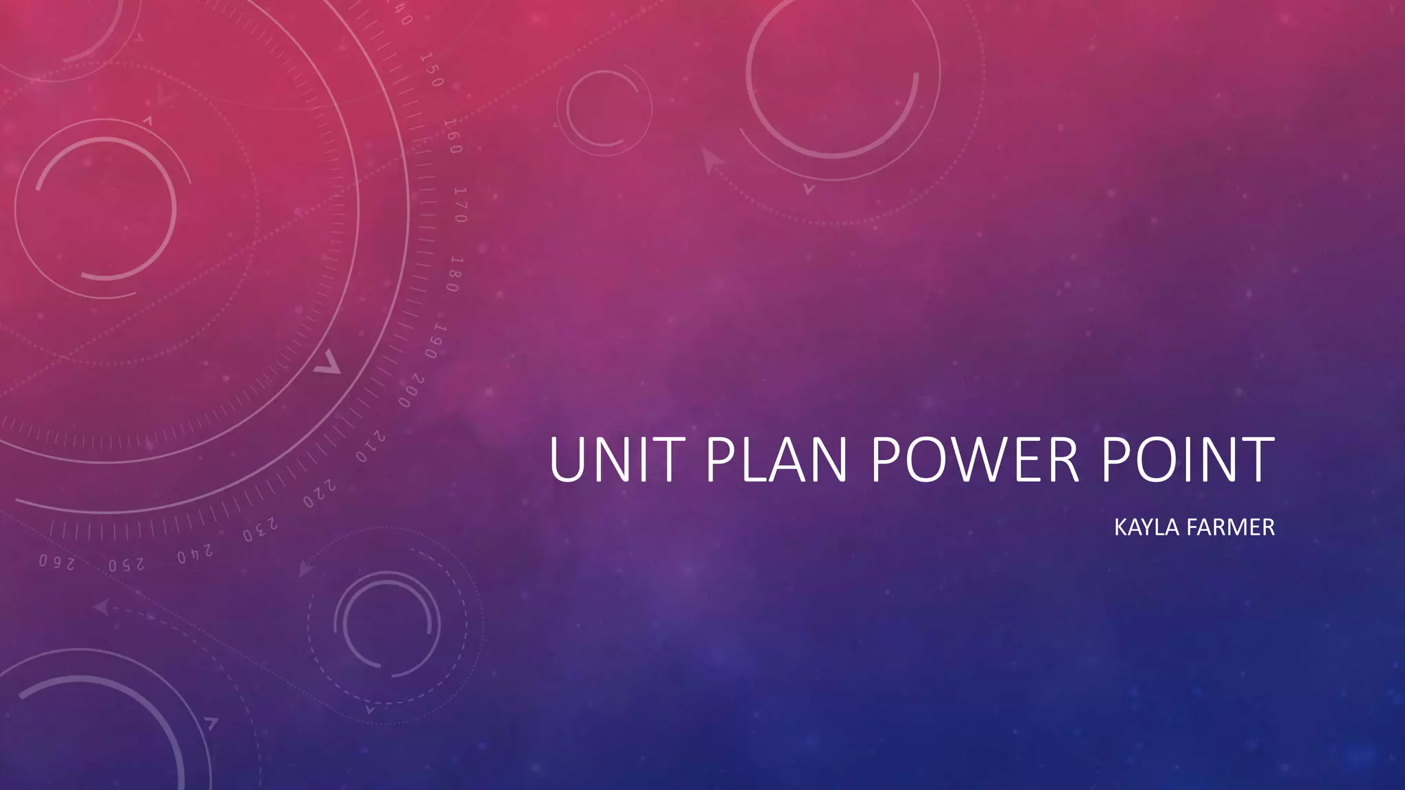 Unit plan power point | PPT