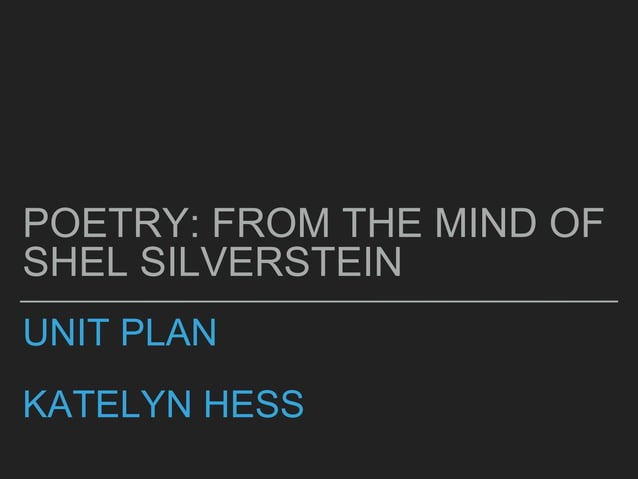 Unit plan (power point) | PPT | Free Download