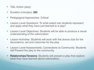 Transformative Unit plan presentation | PPTX | Education