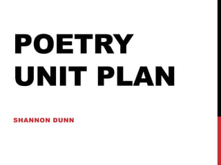 Unit plan presentation new | PPT