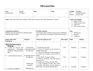 Unit Plan sample PTP | PDF