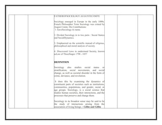 UNIT PLAN SOCIOLOGY.docx | Educational Assessment | Education