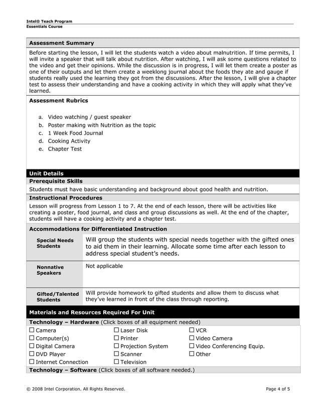 Unit plan template | PDF