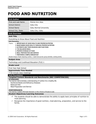 Unit plan template | DOC