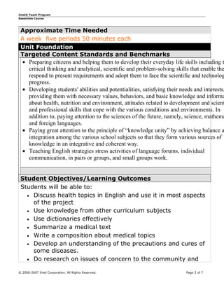 Unit Plan Template En | DOC