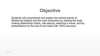 Unit plan wuthering heights | PPTX