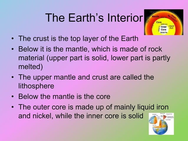 Planet Earth- Rock formation, weathering of rocks and other factors ...