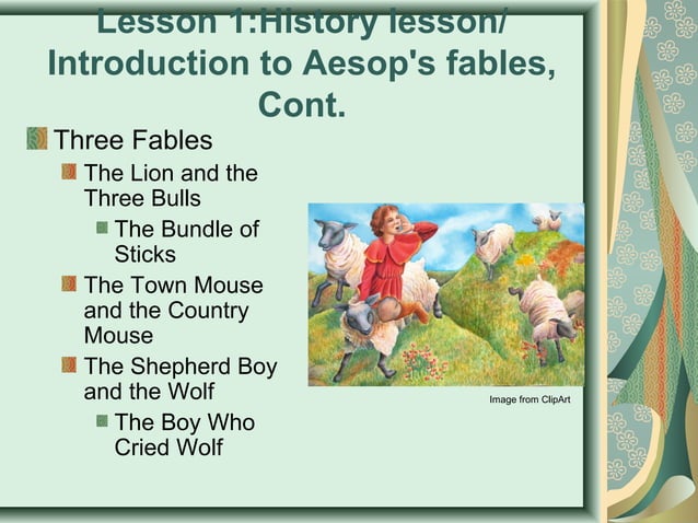 Integrated Unit of Study: Aesop's Fables | PPT | Music | Entertainment