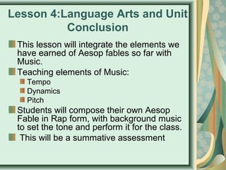 Integrated Unit of Study: Aesop's Fables | PPT