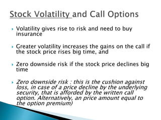 Unit principles of option pricing call | PPTX