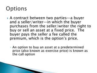 Unit principles of option pricing call | PPTX