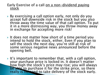 Unit principles of option pricing call | PPTX