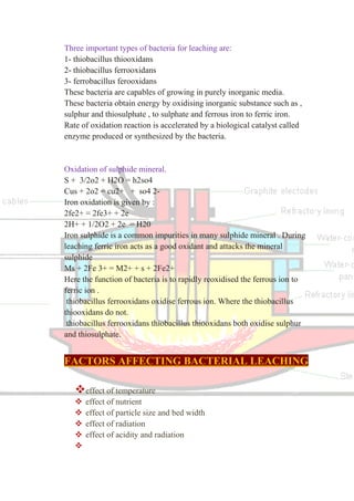 Unit Process of Extraction Lecture Notes | PDF | Chemistry | Science