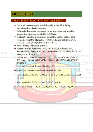 Unit Process of Extraction Lecture Notes | PDF