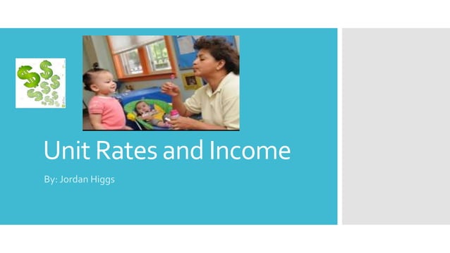 Unit rates and income | PPTX