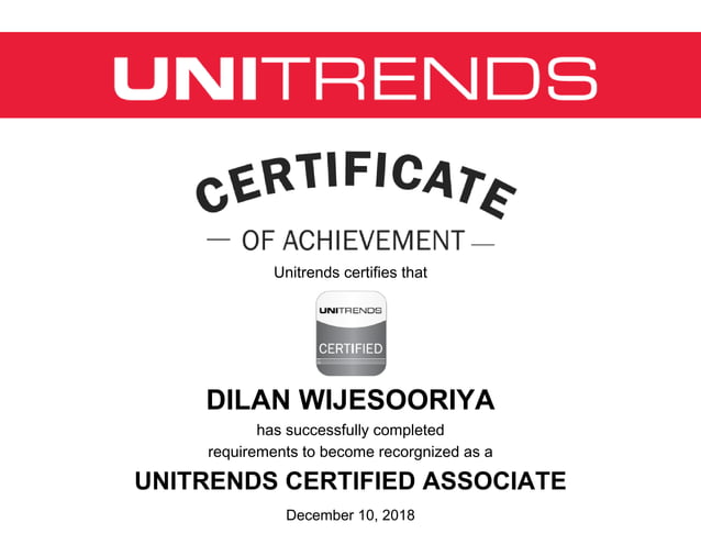 Unitrends Certified Associate (UCA) | PDF