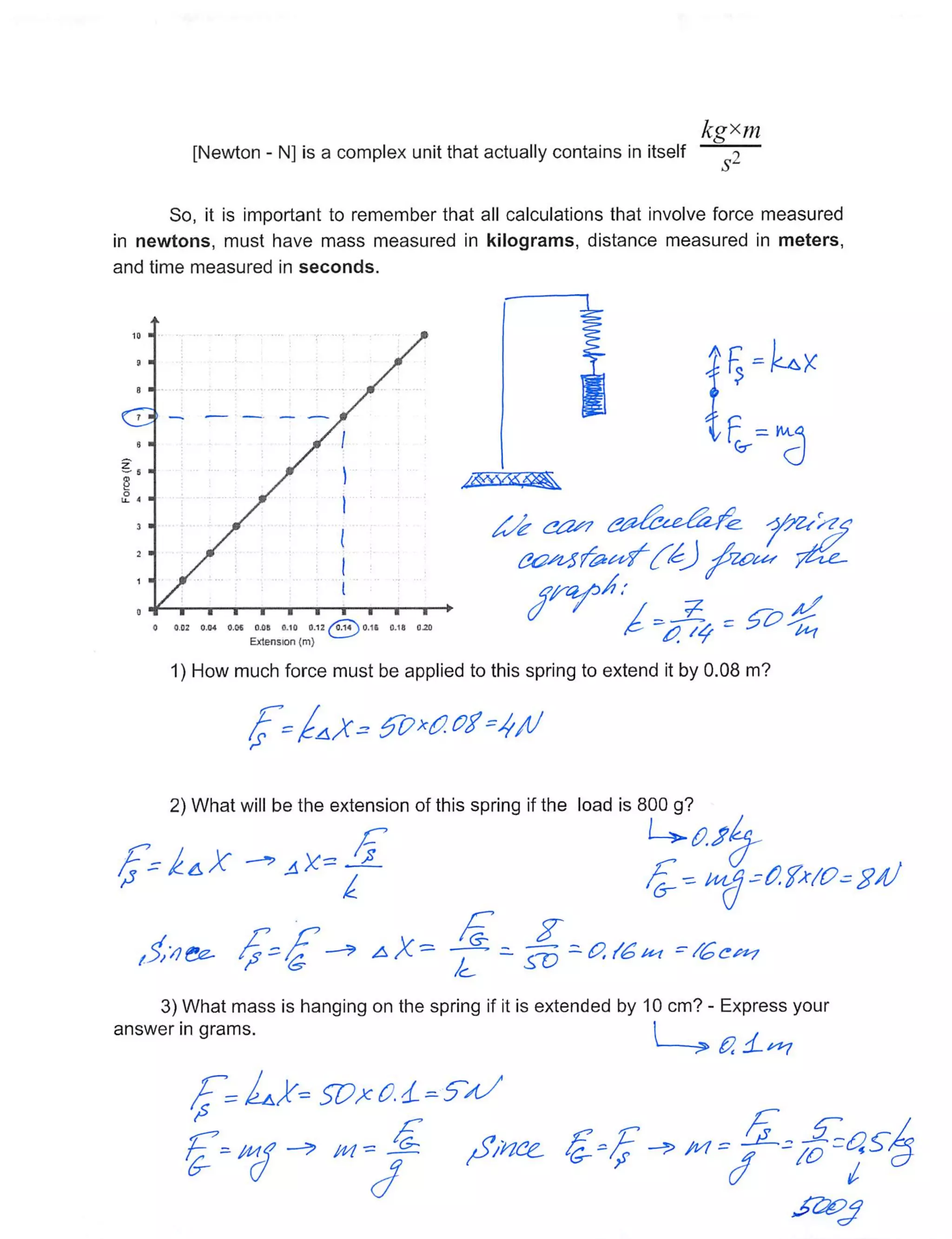 Units - Newton as a complex unit. | PDF