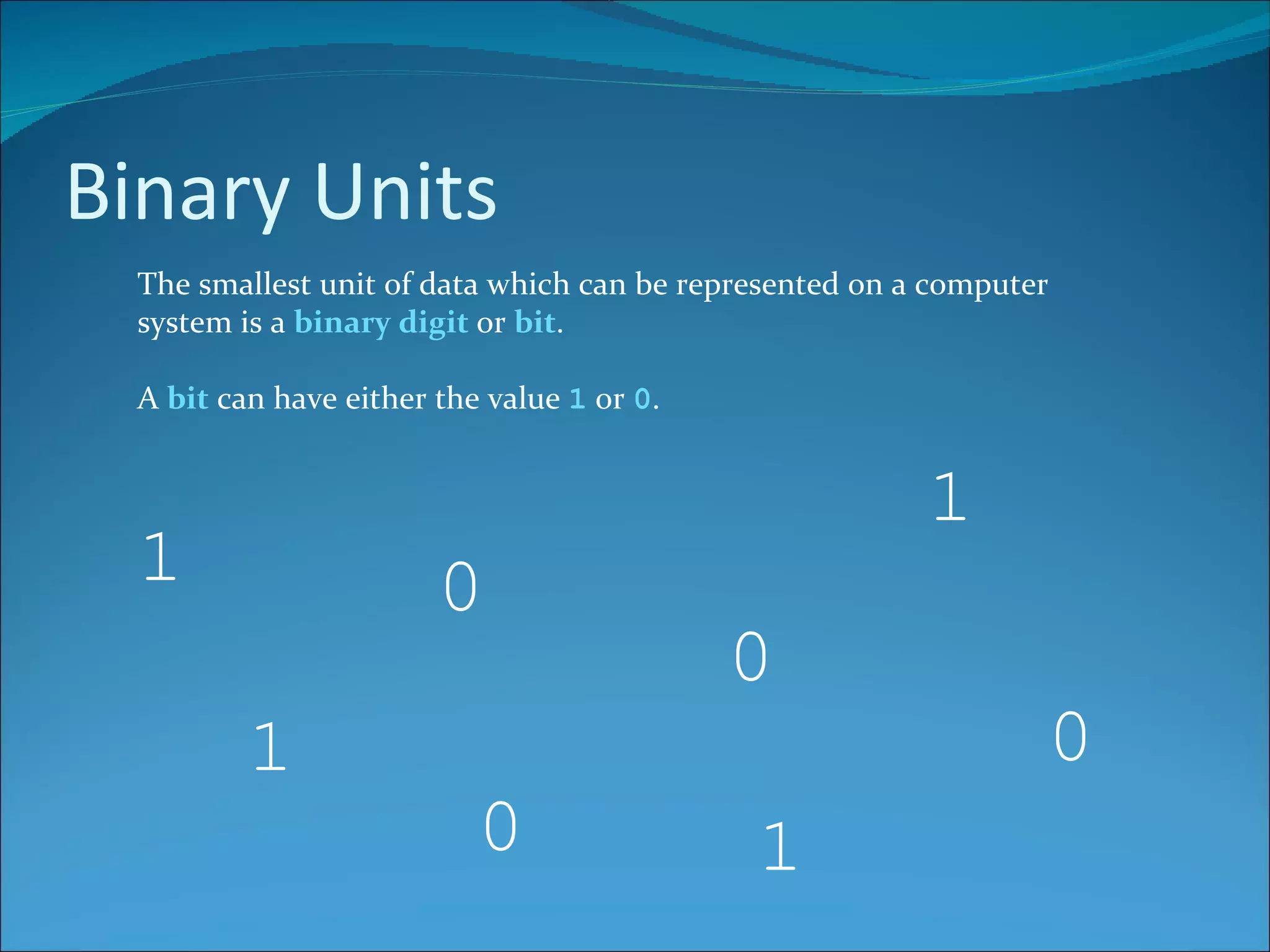 Binary Units | PPT