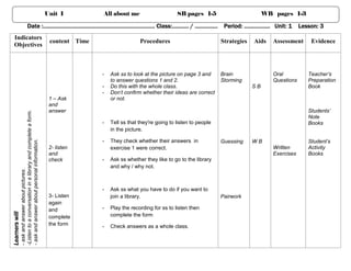 Units 1 2 - 3 + chapter 1 preparation notes - new hello 1 | PDF