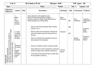 Units 1 2 - 3 + chapter 1 preparation notes - new hello 1 | PDF