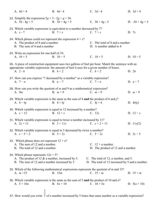 Units 1 3 review | PDF