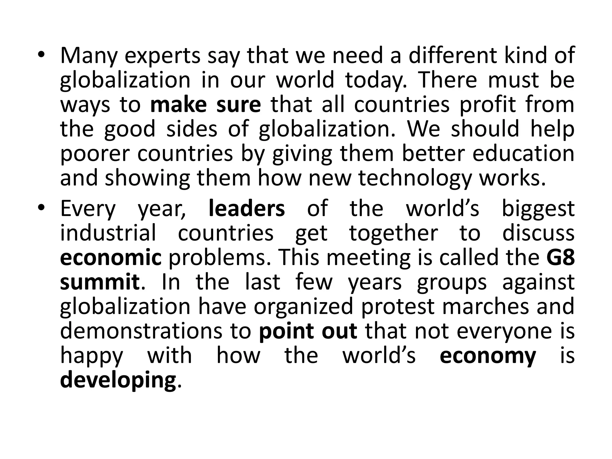 Units 11, 12. globalization | PDF