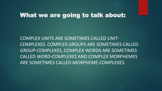 Units and Complex Units- | PPT