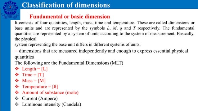 Units and dimension.pptx | Chemistry | Science