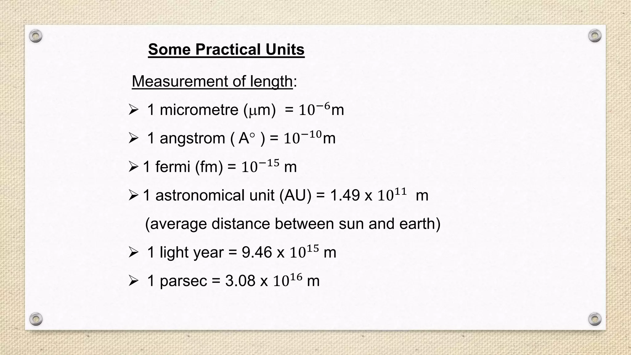 Units and measurement | PPTX