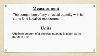 Units and measurement | PPTX