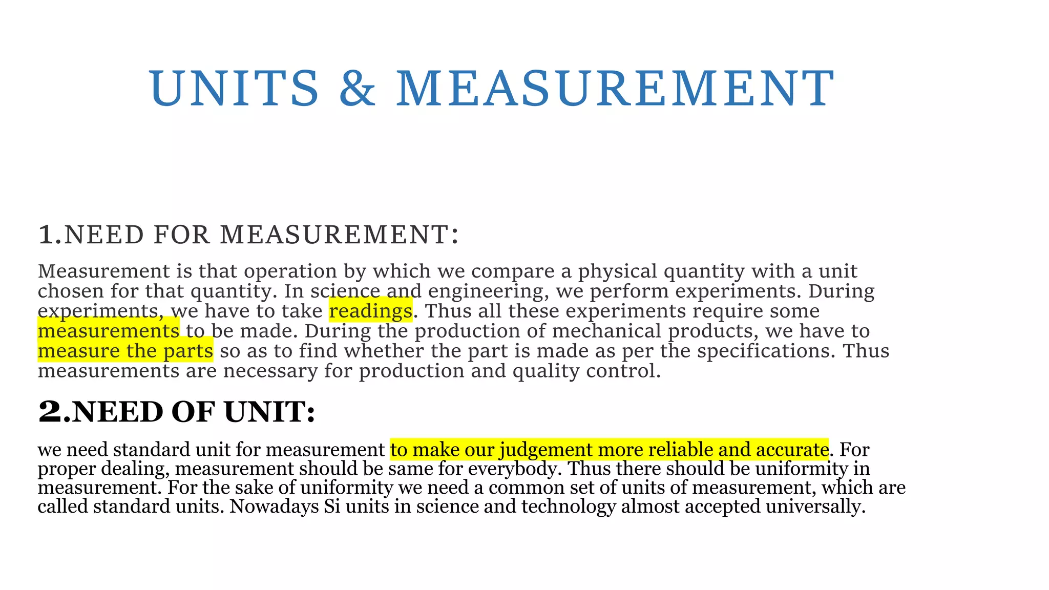 Units And Measurement | PDF