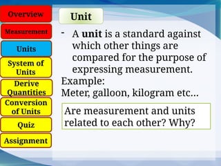 units and measurement for accuracy, precision | PPTX