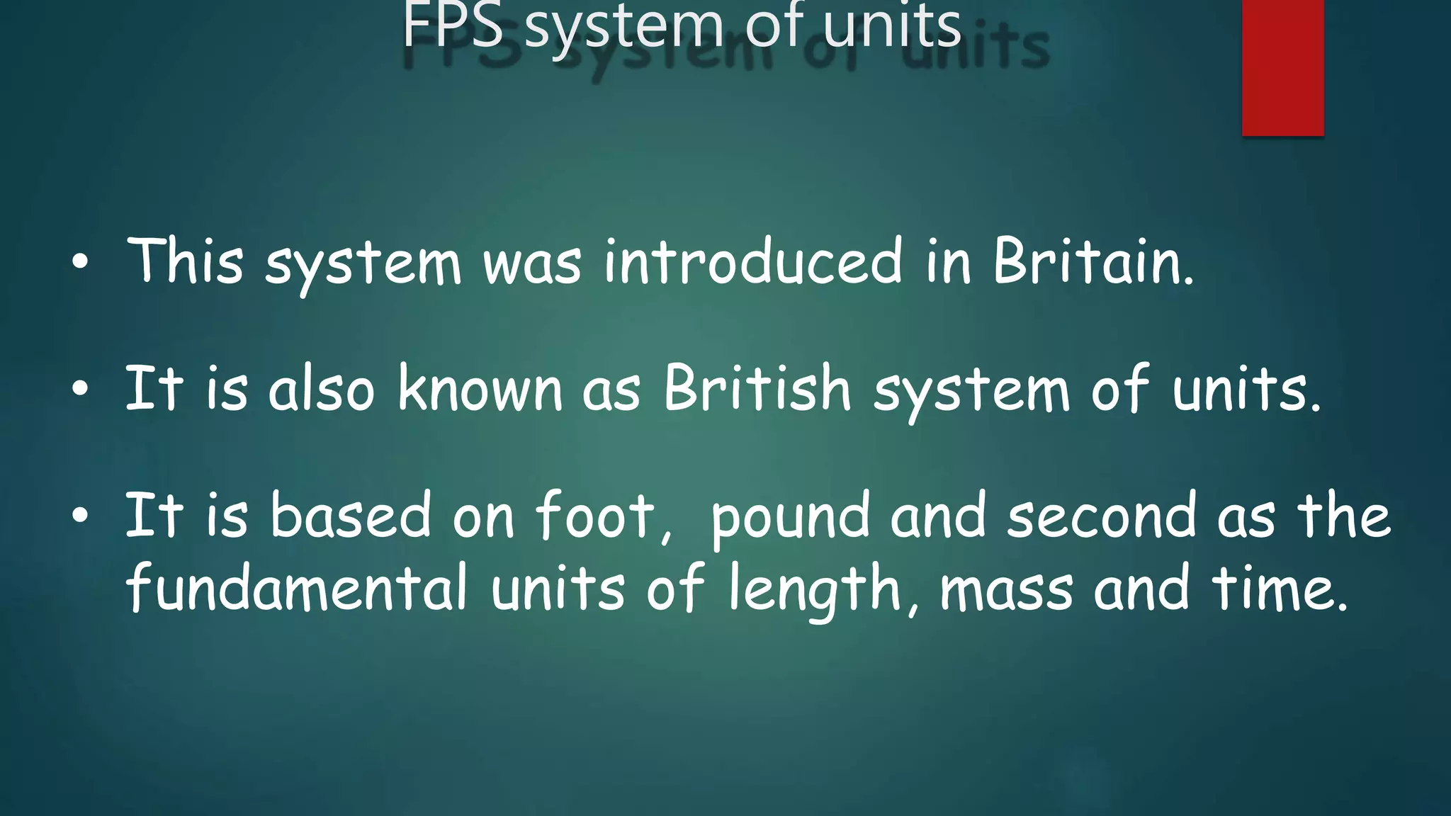 Units and measurements - Basic SI units | PPTX