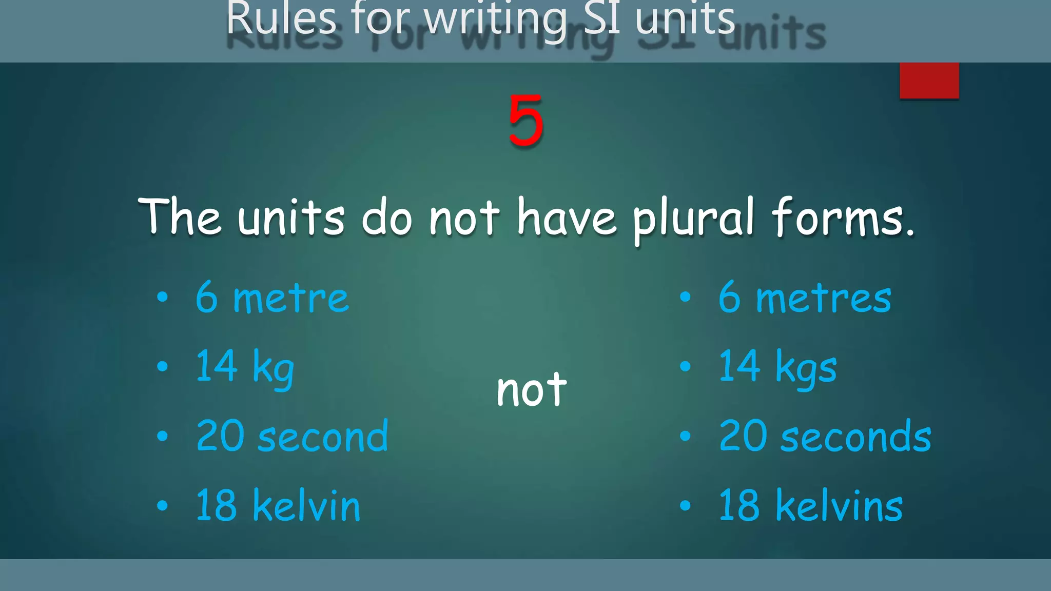 Units and measurements - Basic SI units | PPTX