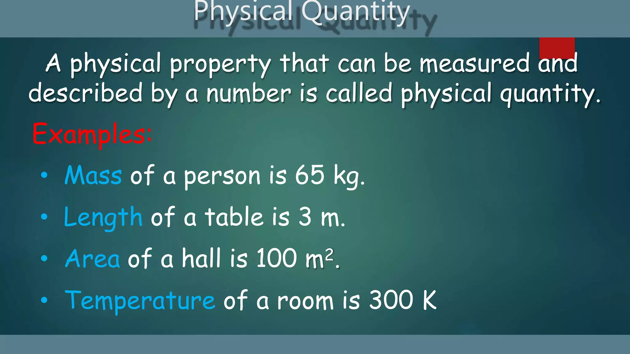 Units and measurements - Basic SI units | PPTX
