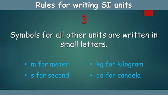 Units and measurements - Basic SI units | PPTX | Physics | Science