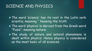 Units and measurements - Basic SI units | PPTX