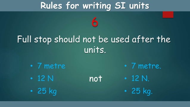 Units and measurements - Basic SI units | PPTX | Physics | Science