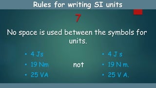 Units and measurements - Basic SI units | PPTX