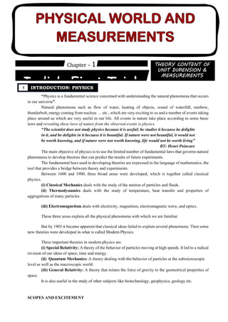 UNITS AND MEASUREMENTS CLASS 11 CBSE PHYSICS | PDF